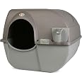 Omega Paw Roll N Clean Self Cleaning Litter Box, Regular, Pewter (RA15 ...