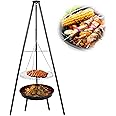 Amazon.com : Campfire Tripod For Cooking,Dutch Oven Tripod Cooking ...