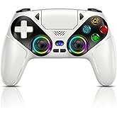 Amazon.com: Gamrombo LED Wireless Controller for PS5, Compatible with PS5 Pro/Slim/PC, Dual ...