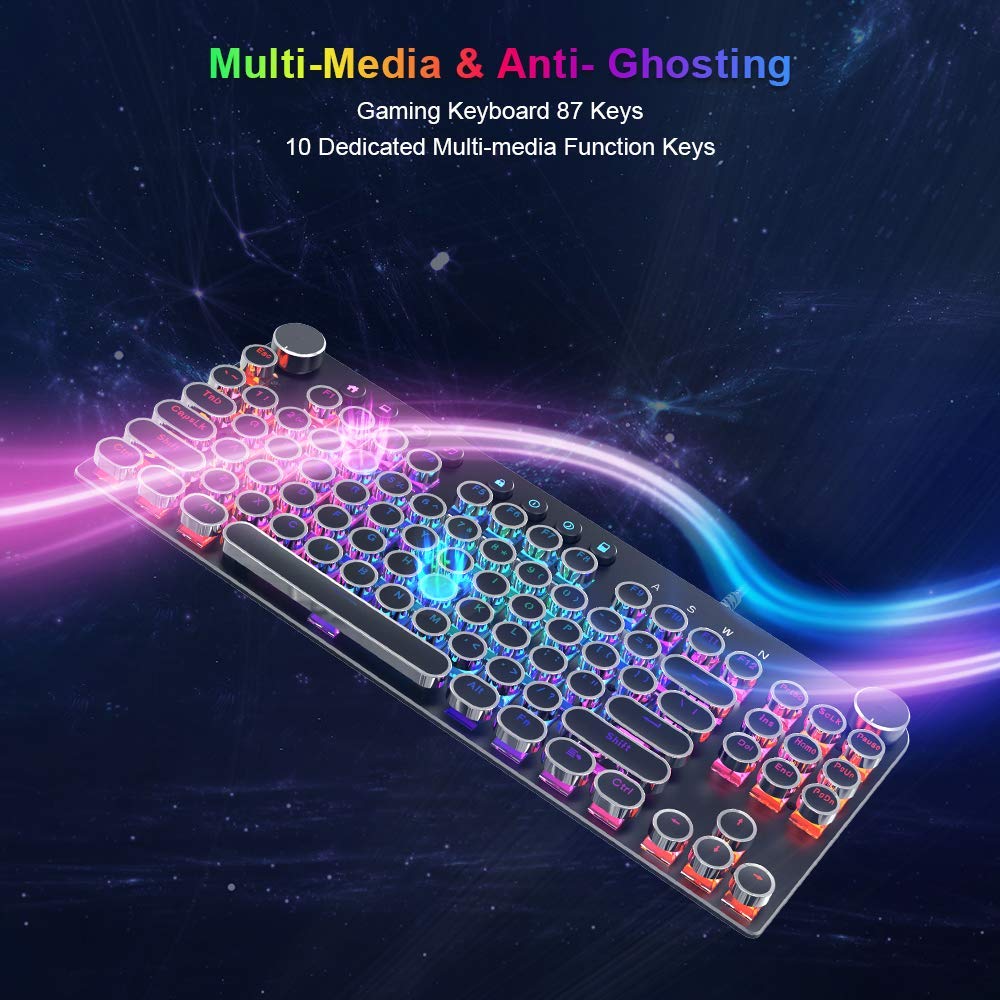 Mua STOGA Mechanical Keyboard, 87 Keys Brown Switch RGB Keyboard with ...