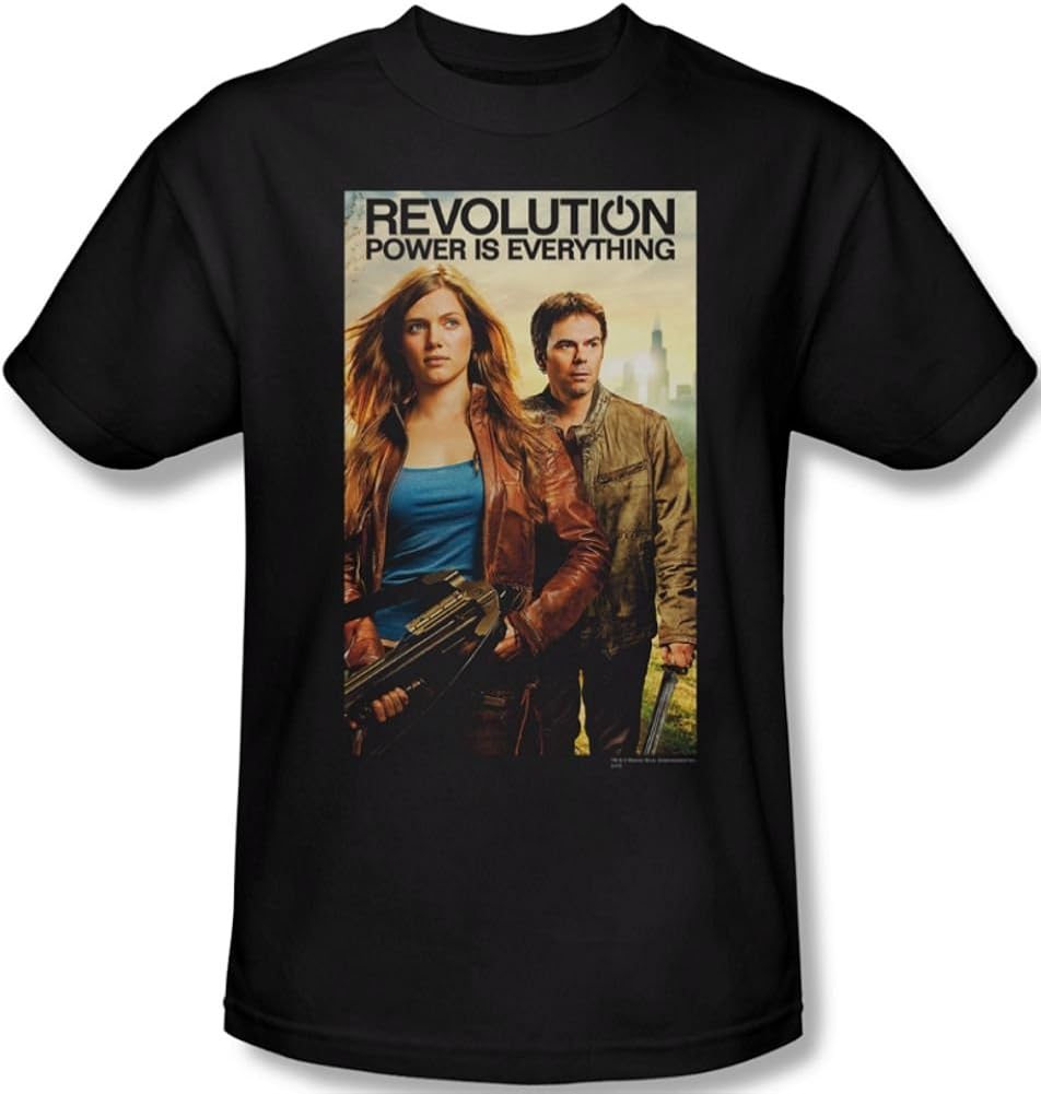 Amazon.com: Revolution Poster T-Shirt Small Black: Clothing