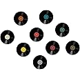 Amazon.com: IOXXL 9PCS Vinyl Records Stickers Music Wall Decor, 9" CD ...