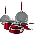 Amazon.com: Food Network 10-pc. Nonstick Ceramic Cookware Set: Home ...