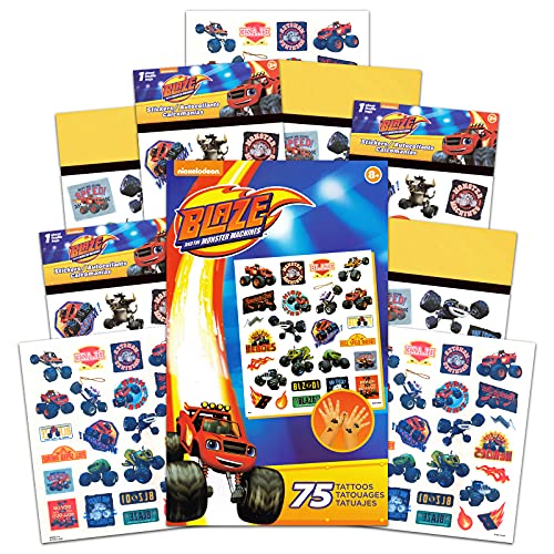 Blaze and The Monster Machines Party Supplies Stickers Tattoos Pack ...