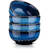 Amazon.com: KOOV 24 Ounce Soup Bowl Set, Porcelain Cereal Bowls ...