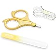 Amazon.com: PAFASON Baby Round Tip Safety Manicure Nail Scissors and ...