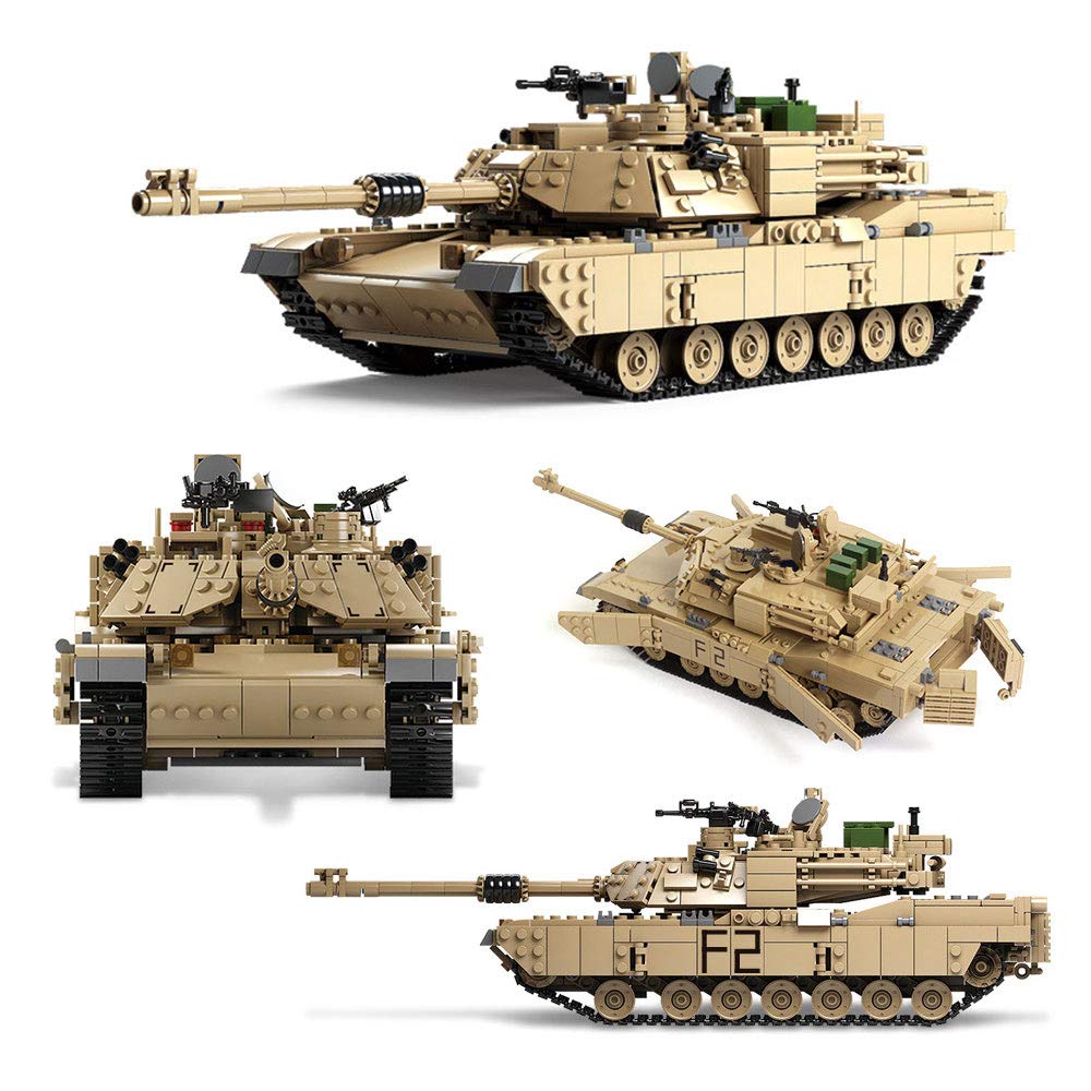 Mua Feleph Military M1A2 Tank Model Kit with 5 Soldier Figures, 1:28 ...