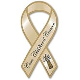 Amazon.com: Cure Childhood Cancer Mini Ribbon Magnet by Magnet America ...