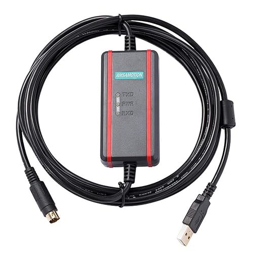 AMSAMOTION USB-SC09-FX for Mitsubishi FX1N FX2N FX1S FX3U Series PLC ...