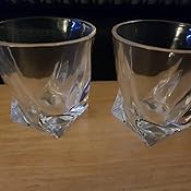 Whiskey Glass Set of 2 - Bourbon Whiskey Stones Gift Set - Twist Scotch ...