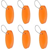 Amazon.com: zhinan 2Pcs Orange Foam Floating Keychain Oval Float Key ...