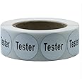Amazon.com : Hybsk Clear Cosmetic Tester Labels 20mm Round Total 500 ...