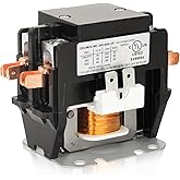 2 Poles Air Conditioner Contactor 40 Amp 120 VAC Coil, Compressor Condenser AC Contactor ...