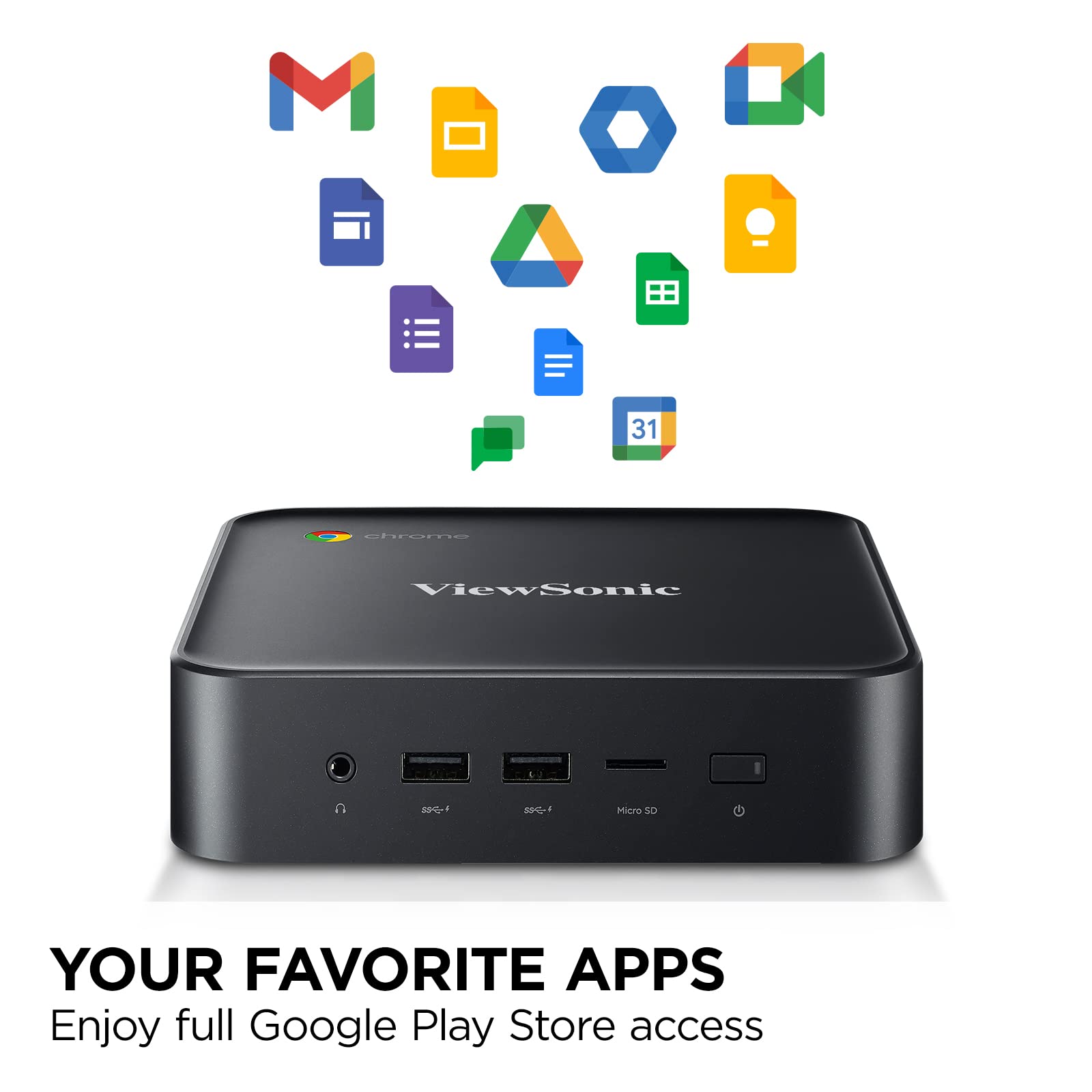 Mua ViewSonic NMP760 Chromebox with Built-in Chrome OS, Google Play ...