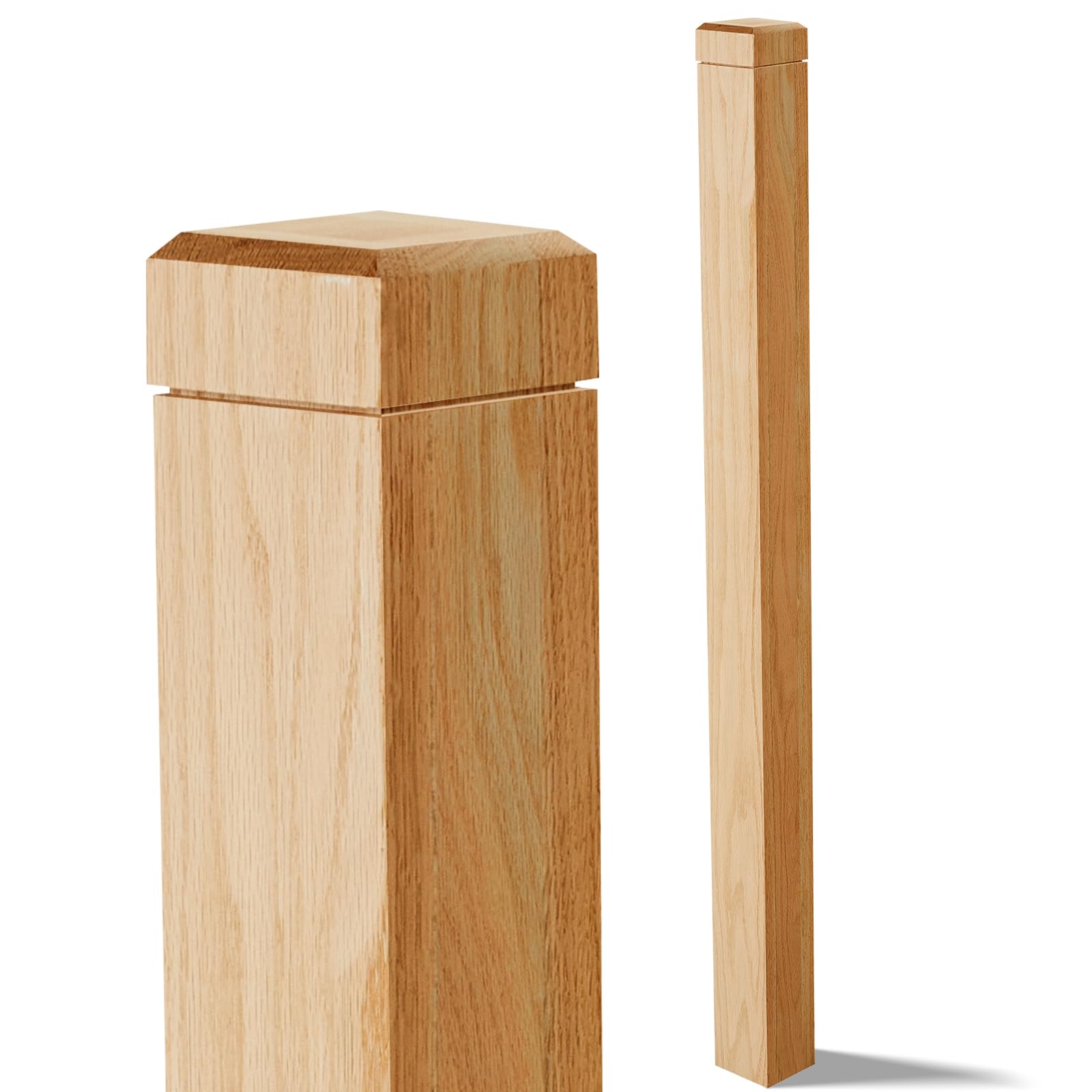 CroBlissful 3.5" x 48" Stair Newel Post with a Single Groove Solid Red ...