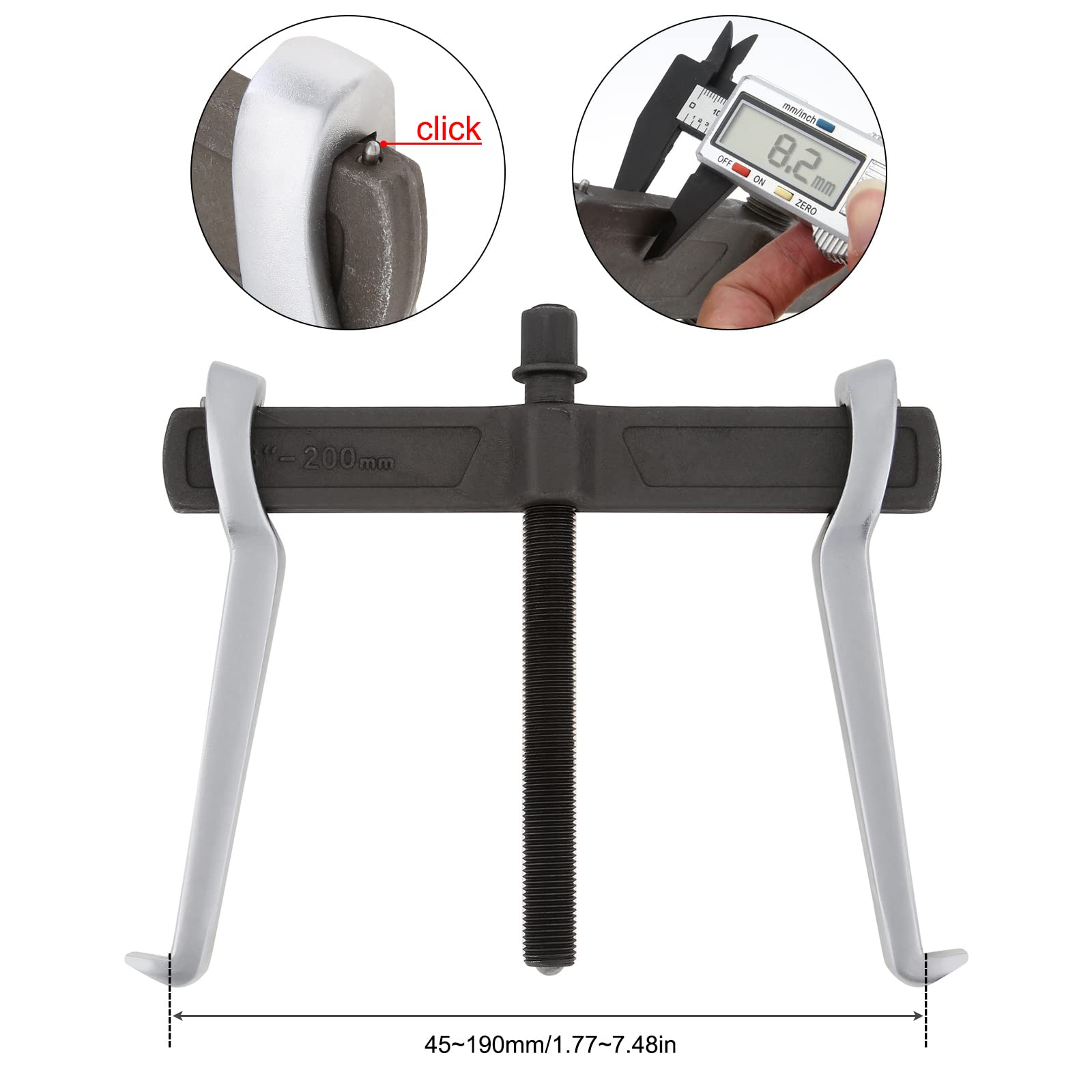 Mua 8 Inch CR-V 2-Jaw Gear Puller, Adjustable Bearing Puller Gears ...