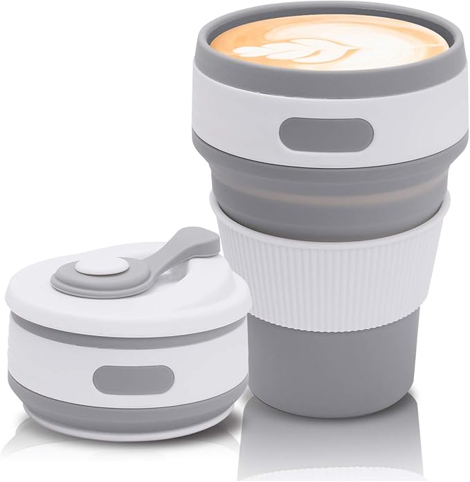 Jazz Pose Collapsible Coffee Cup Folding Cup - Food Grade Silicone Cup ...