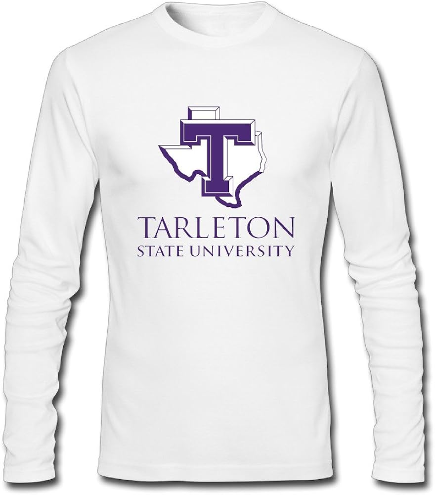 Long Sleeve Man's Tarleton State University Logo Tshirt Long Sleeved T ...