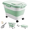 Amazon.com: DDMOMMY 20-30 Lbs Rice Storage Container,Collapsible Food ...