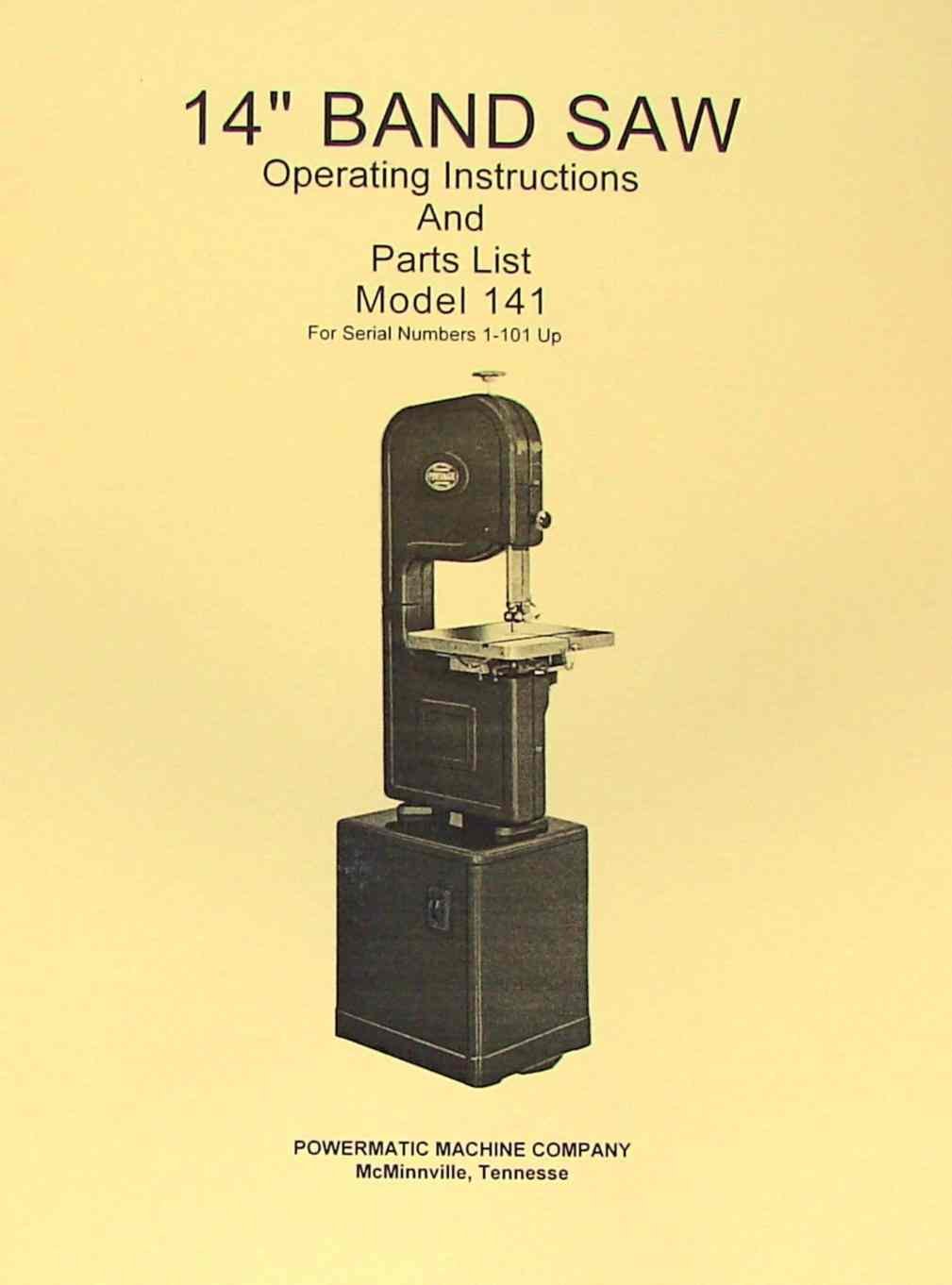 Powermatic 141 Bandsaw Specs - fasrwizards