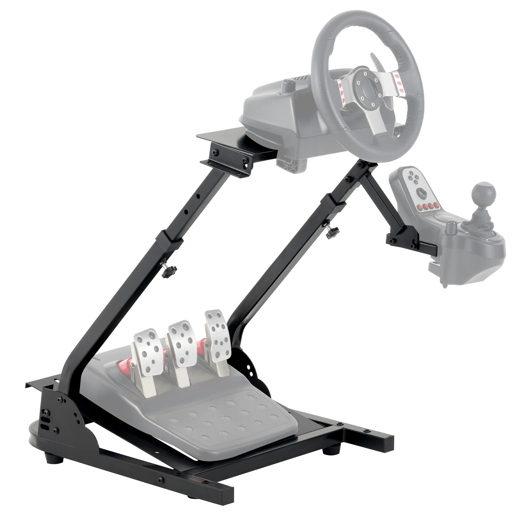 CO-Z Foldable Racing Steering Wheel Stand, Height Adjustable Plus ...