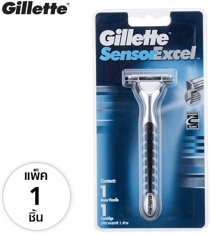Gillette Sensor Excel. Razor With Handle 1 Piece: Amazon.co.uk: Health ...