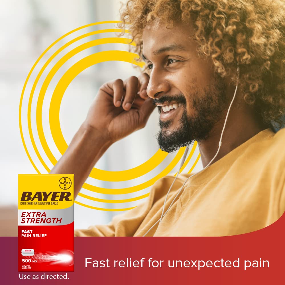 Mua Bayer Extra Strength Aspirin 500 mg, Pain Reliever and Fever ...