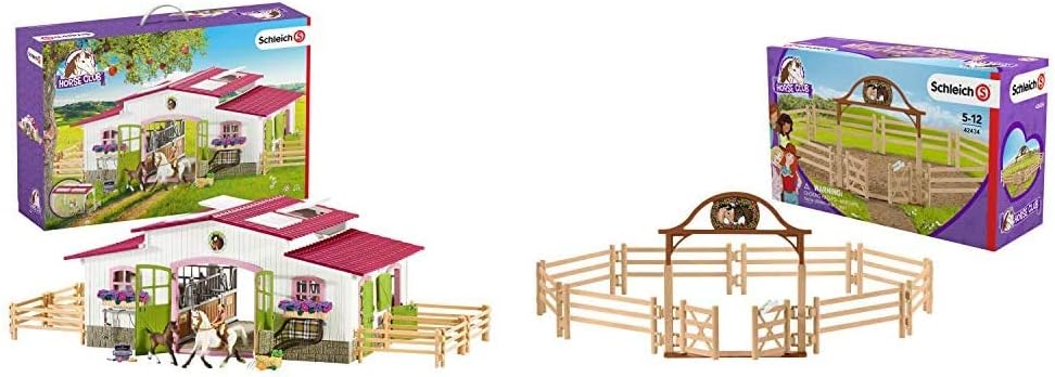 Schleich Horse Club Playset Centre équestre avec cavalière et Chevaux ...