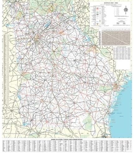 Georgia County Zip Codes Map