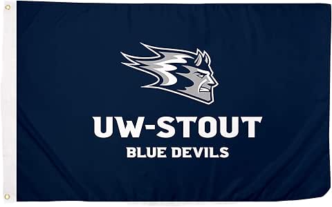 University of Wisconsin Stout Blue Devils NCAA 100% Polyester Indoor ...