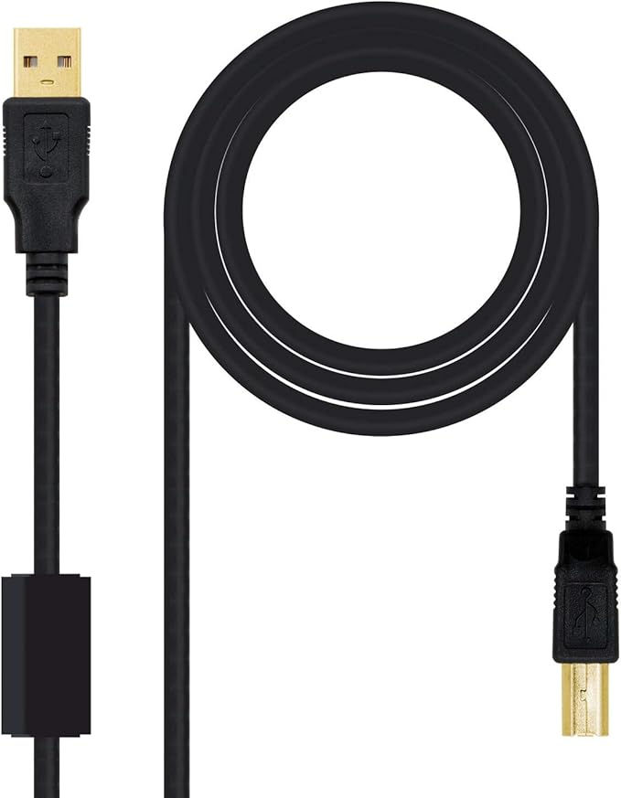Nano Cable 10.01.1203 USB 2.0 Cable for Printers: Amazon.co.uk ...