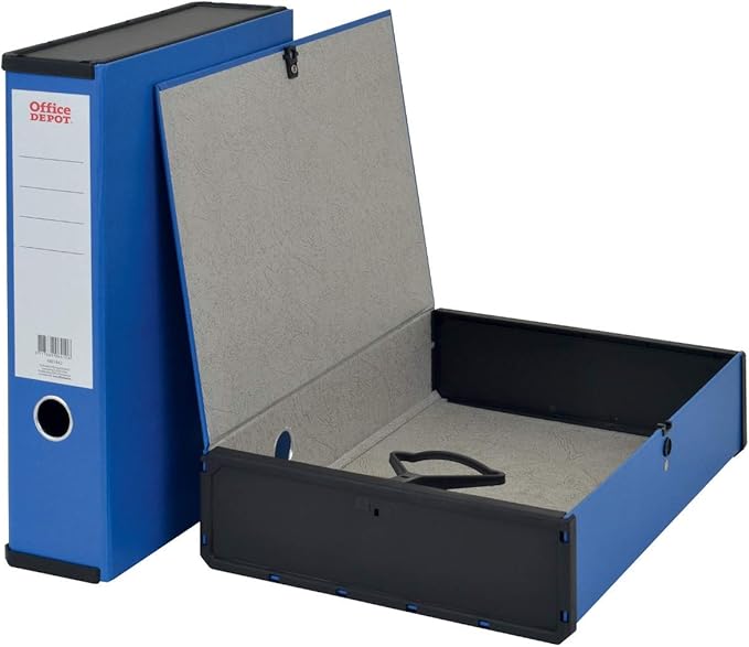 OD Coloured Box File A4 with 500 Sheet Capacity - Each - Blue: Amazon ...