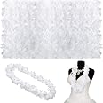 Amazon.com: 48 Pcs White Flower Lei for Wedding Bulk Plastic White ...