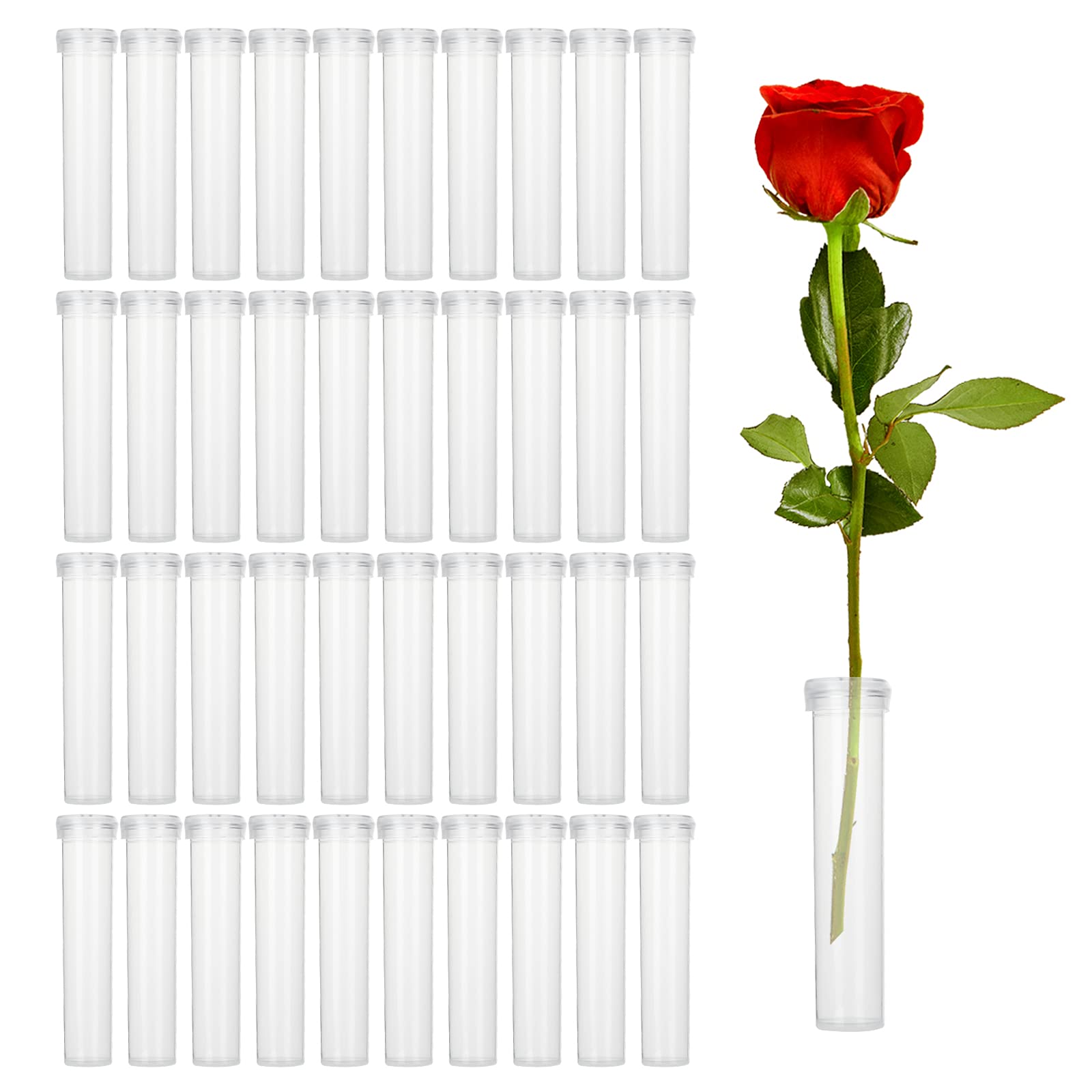 Mua 100 Pack Floral Water Tubes/Vials for Flower Arrangements, Rose ...