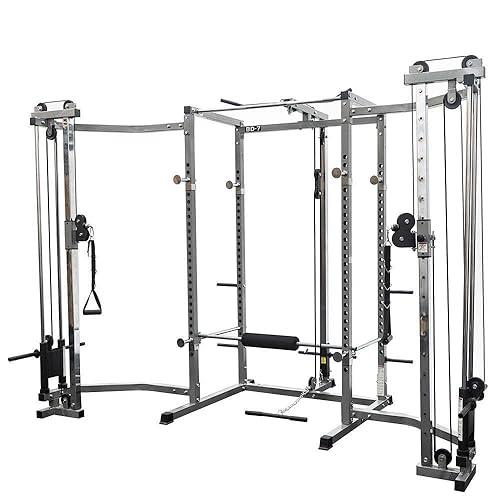 Valor Fitness Power Cage with LAT Pulldown & Cable Crossover ...