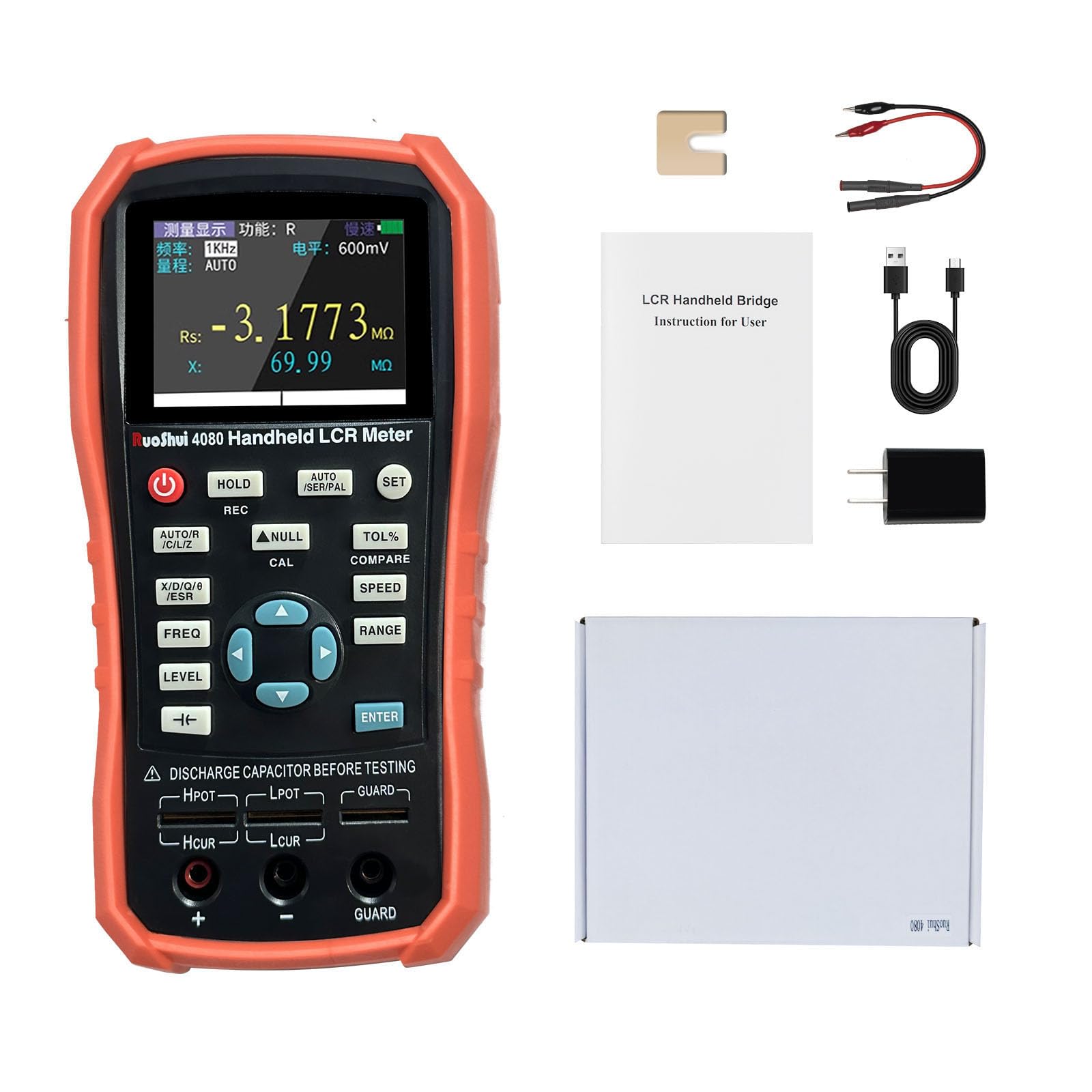 Mua Handheld LCR Meter 100Hz -100KHz, 0.2% Accuracy, 0.6 Vrms Digital ...