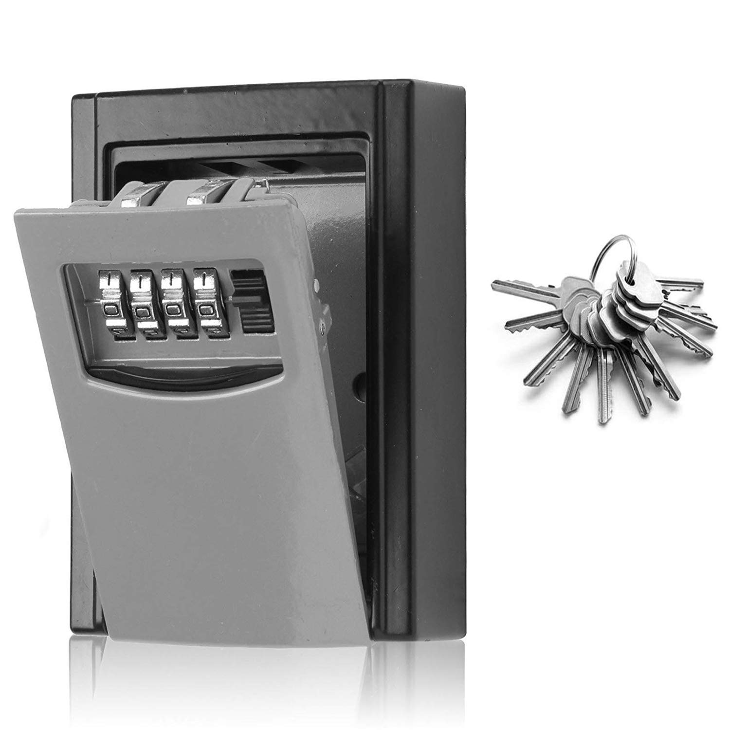 ksun 4-stellige Kombination Schlüssel Safe Box Wand montiert Wetter ...