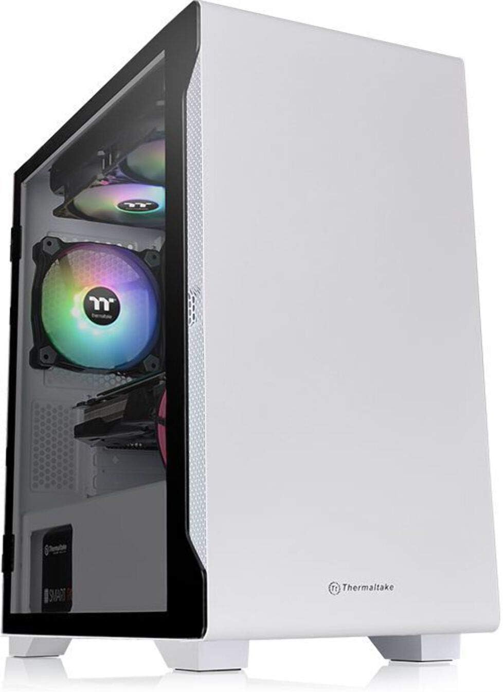 Thermaltake S100 Snow Edition Tempered Glass Micro ATX Case, CA-1Q9 ...