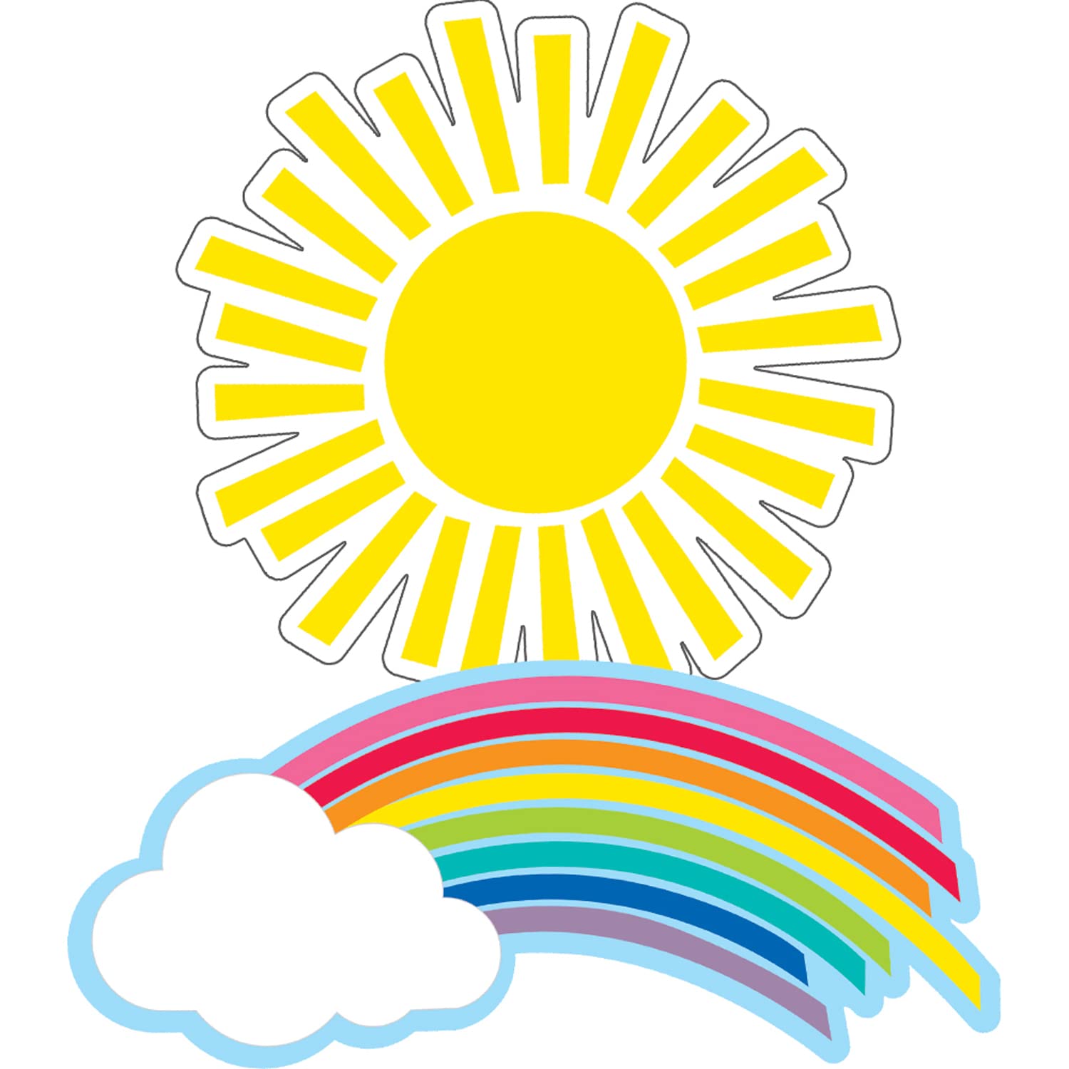 Mua Schoolgirl Style Hello Sunshine 36-Piece Sun and Rainbow Bulletin ...
