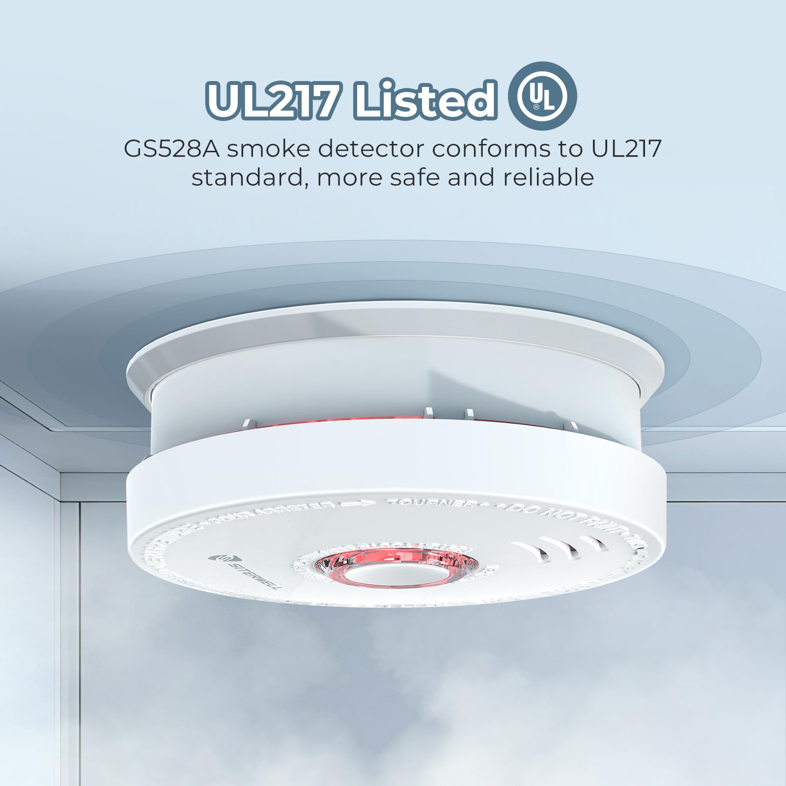 Mua Smoke Detector Fire Alarm with Magnetic Fastening Kit and Built-in ...