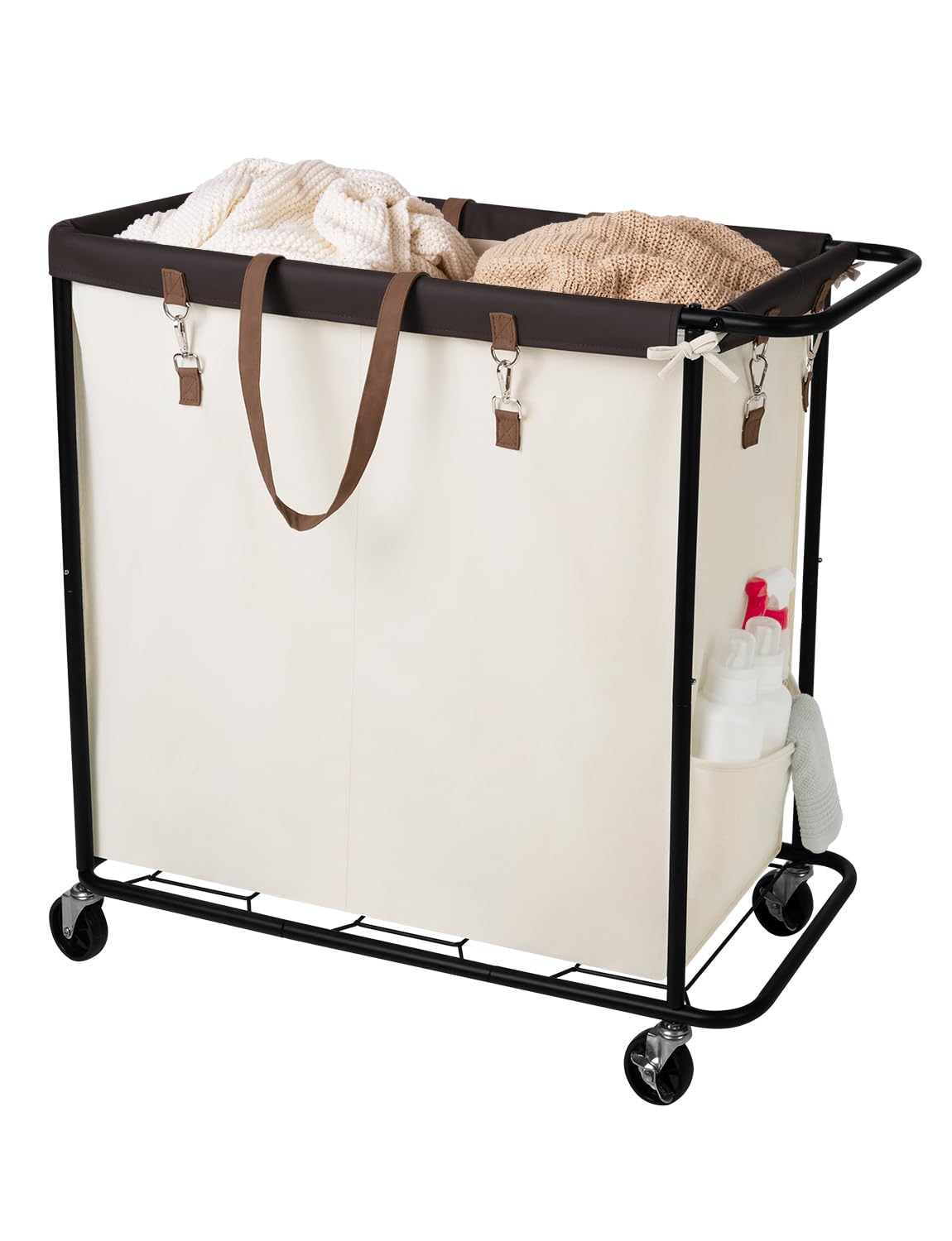 StorageWorks 200L Extra Large Laundry Basket with Wheels, Laundry ...