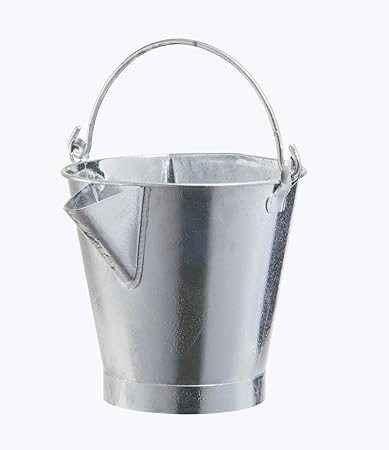 Eimer mit Ausguss und Maß-Skala feuerverzinkt 11 Liter: Amazon.de: Baumarkt