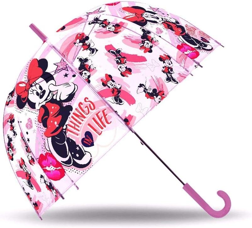 Automatic Umbrella | Minnie Mouse | 70 cm | Children's Umbrella: Amazon ...