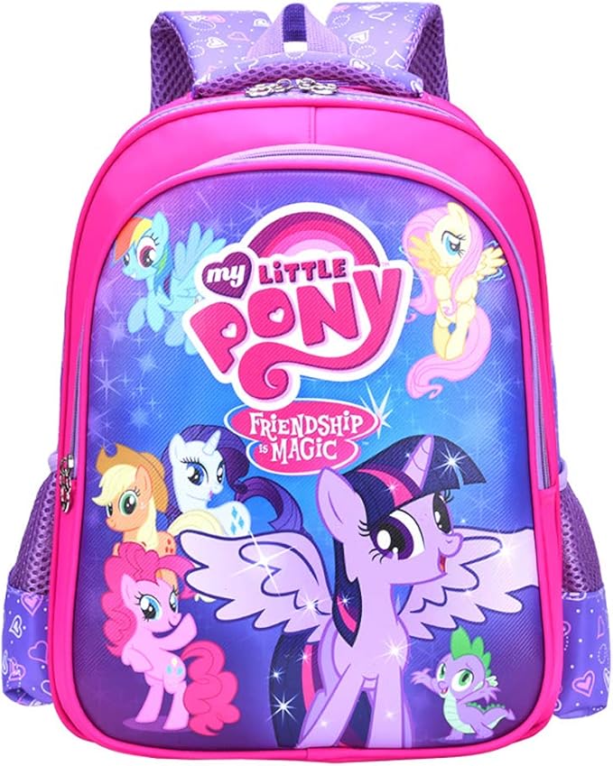 MY L. Pony Backpacks Bookbag Cute Pony Princess Style School Book ...