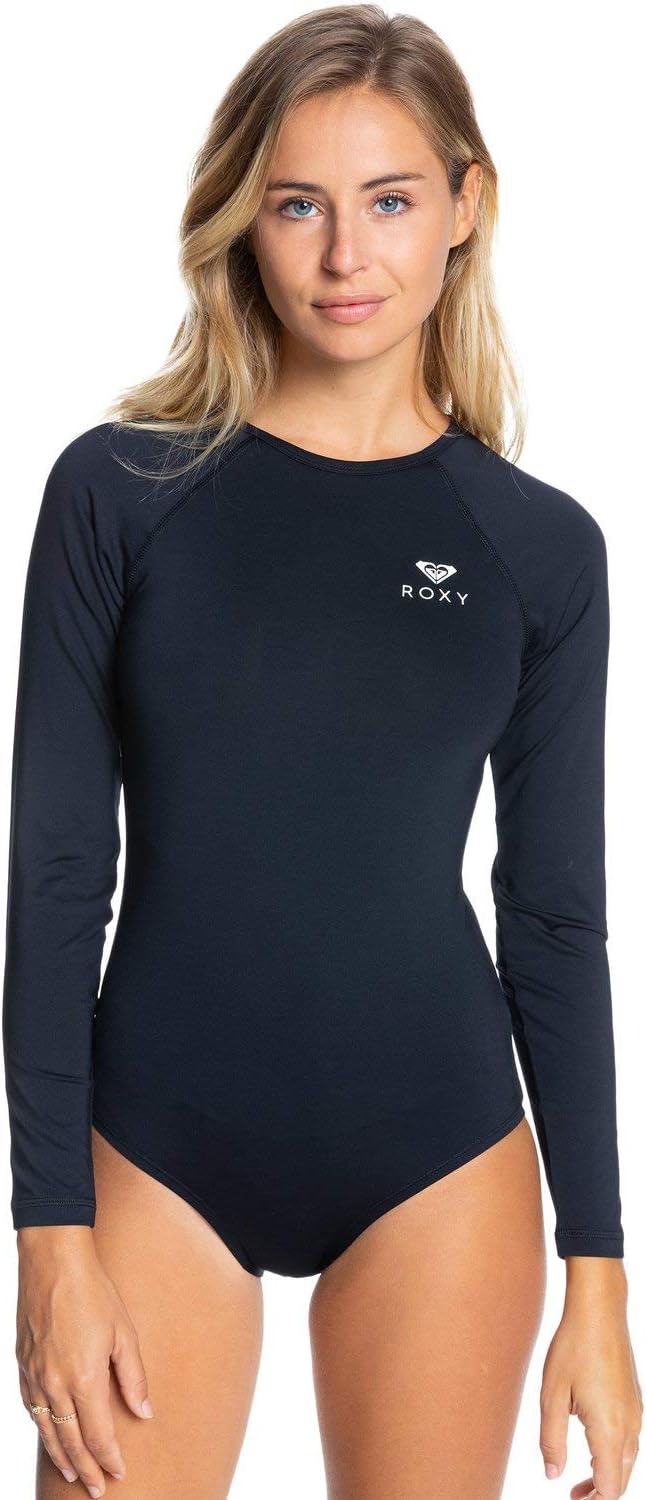 Roxy Women's Essentials - Long Sleeve UPF 50 One-Piece Swimsuit for ...