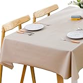 Amazon.com: TruDelve Heavy Duty Vinyl Table Cloth Plastic Table Cloth ...