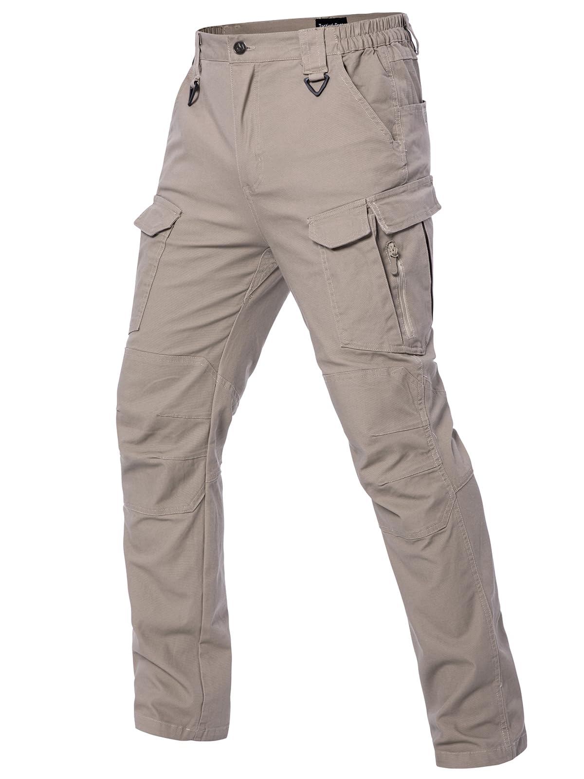 MANSDOUR Men's Hiking Tactical Pants Stretch Cotton Cargo Work Pants ...