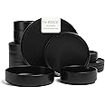 Amazon.com | over&back 16-Piece Stackable Dinnerware Dish Set ...