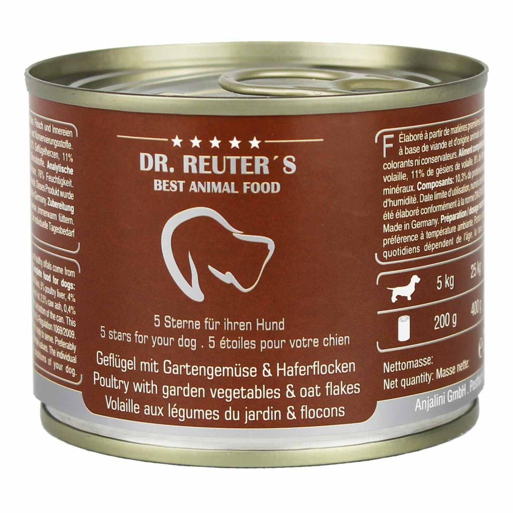 Dr. Reuter's Hundefutter Lamm mit Kartoffeln und Karotten, 6er Pack (6 ...