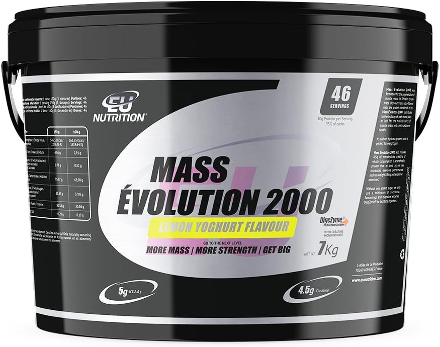 Eu Nutrition Mass Evolution 2000 Lemon Yogurt Food Supplement – BigaMart